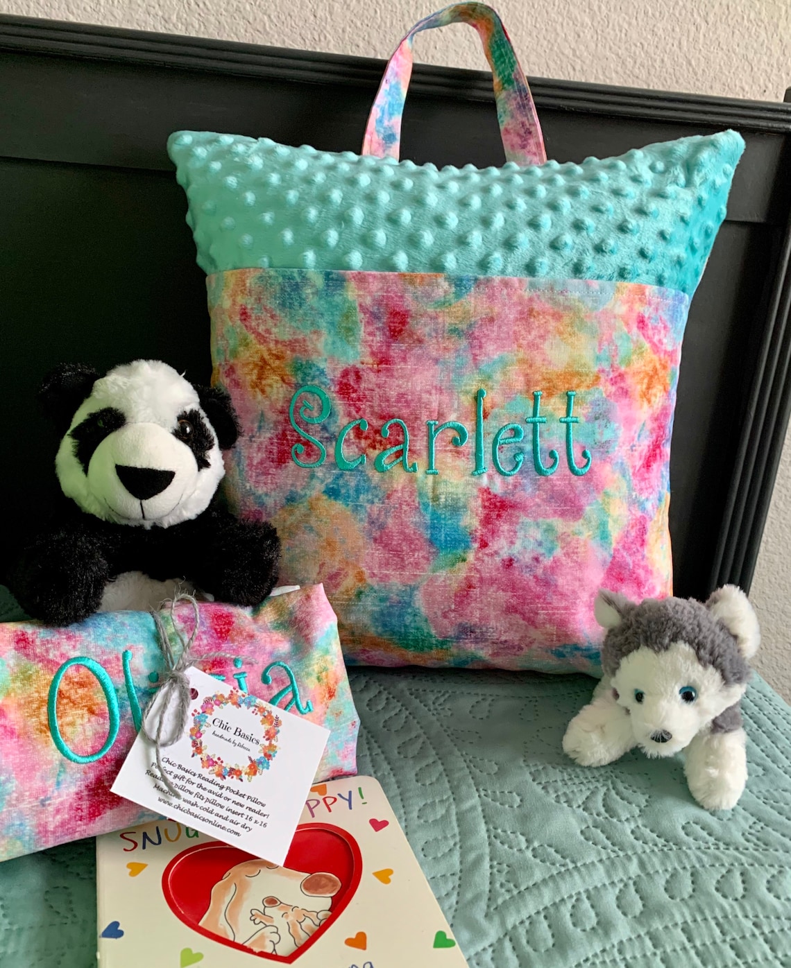 Reading Pillow Reading Pocket Pillow Personalized Reading | Etsy