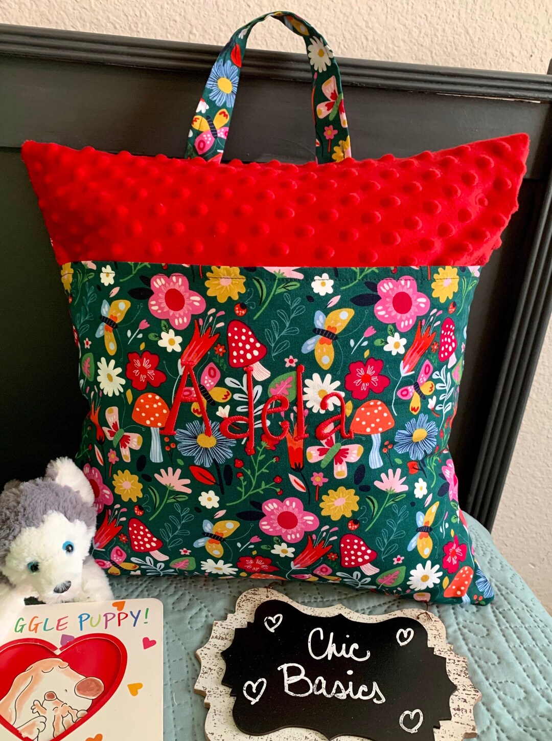 Reading Pillow - Pocket Pillow - Personalized Reading Pillow ...