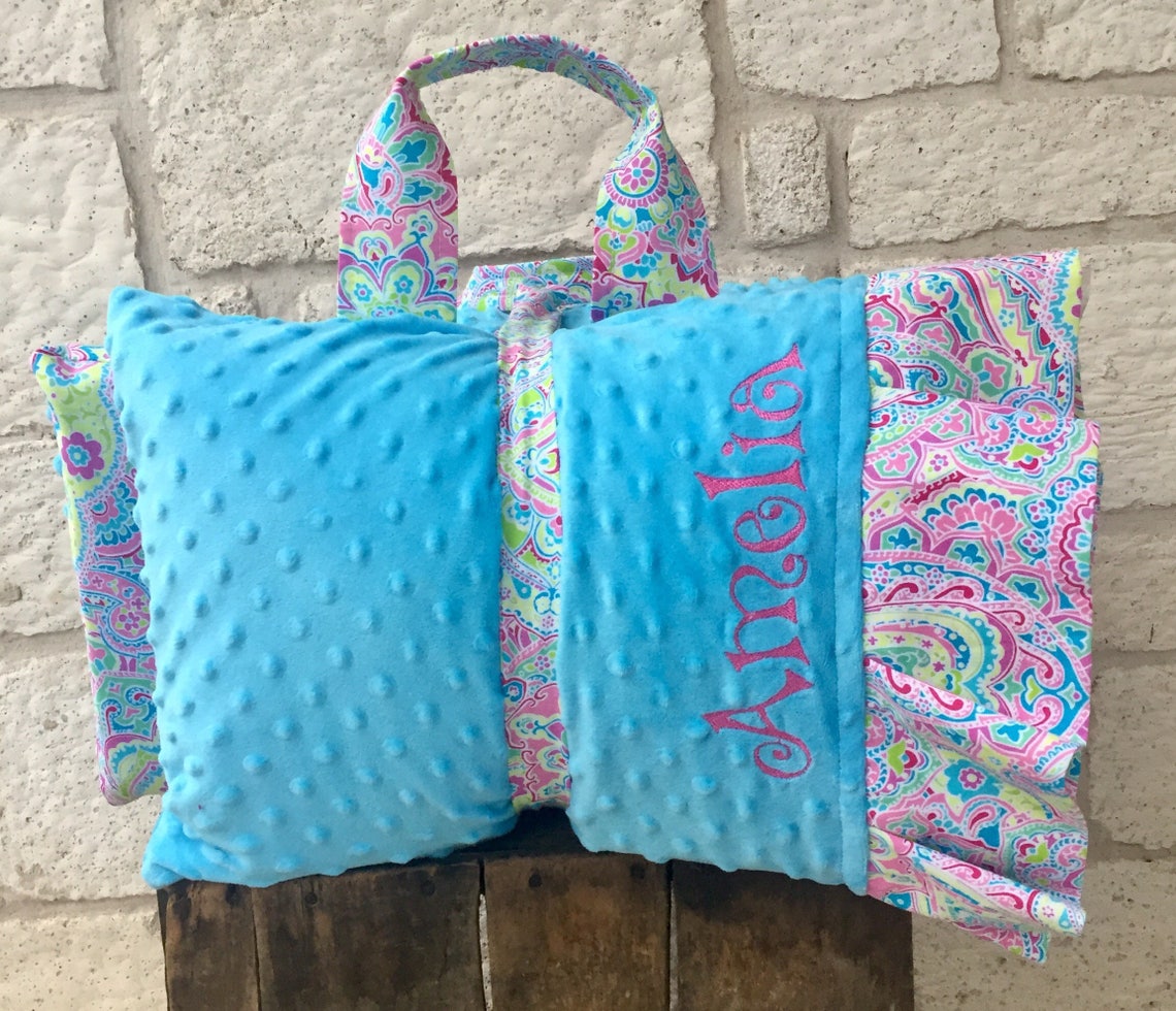 Personalized Kindermat Nap Mat Cover With Attached Minky - Etsy