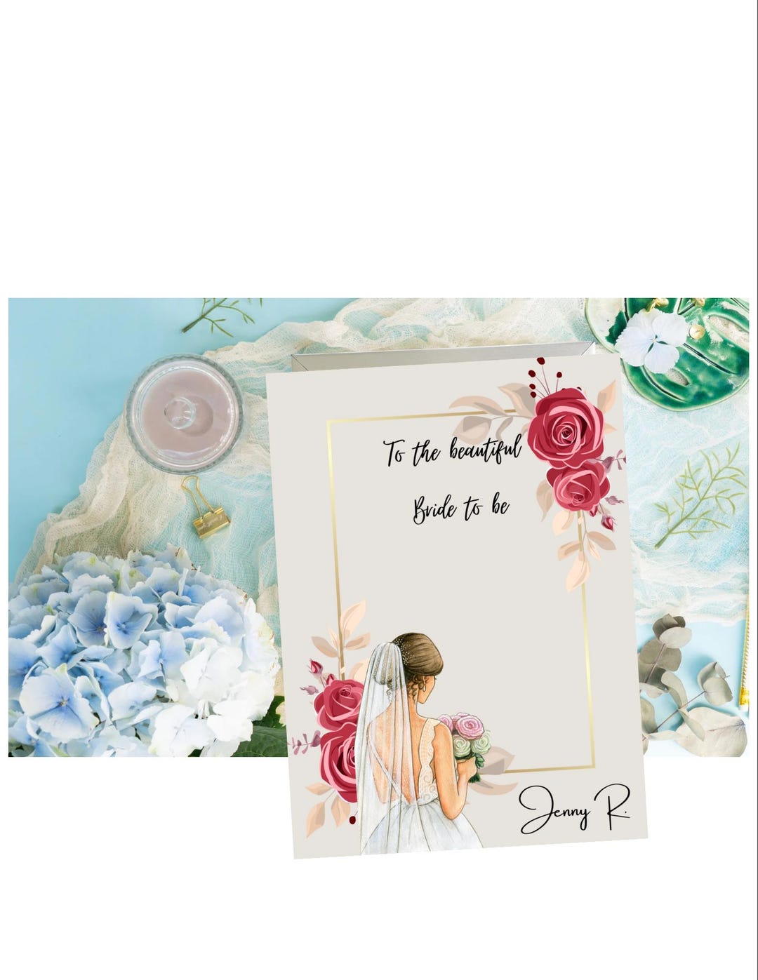 Bridal Shower, Congratulations Card, Wedding Custom to the Beautiful ...
