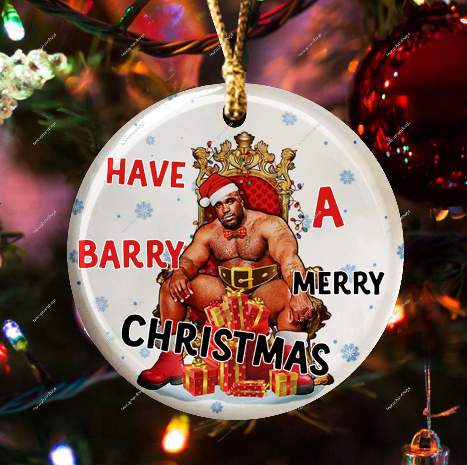Have a Barry Merry Christmas Ornament, 2022 Christmas Ornament sold by ...
