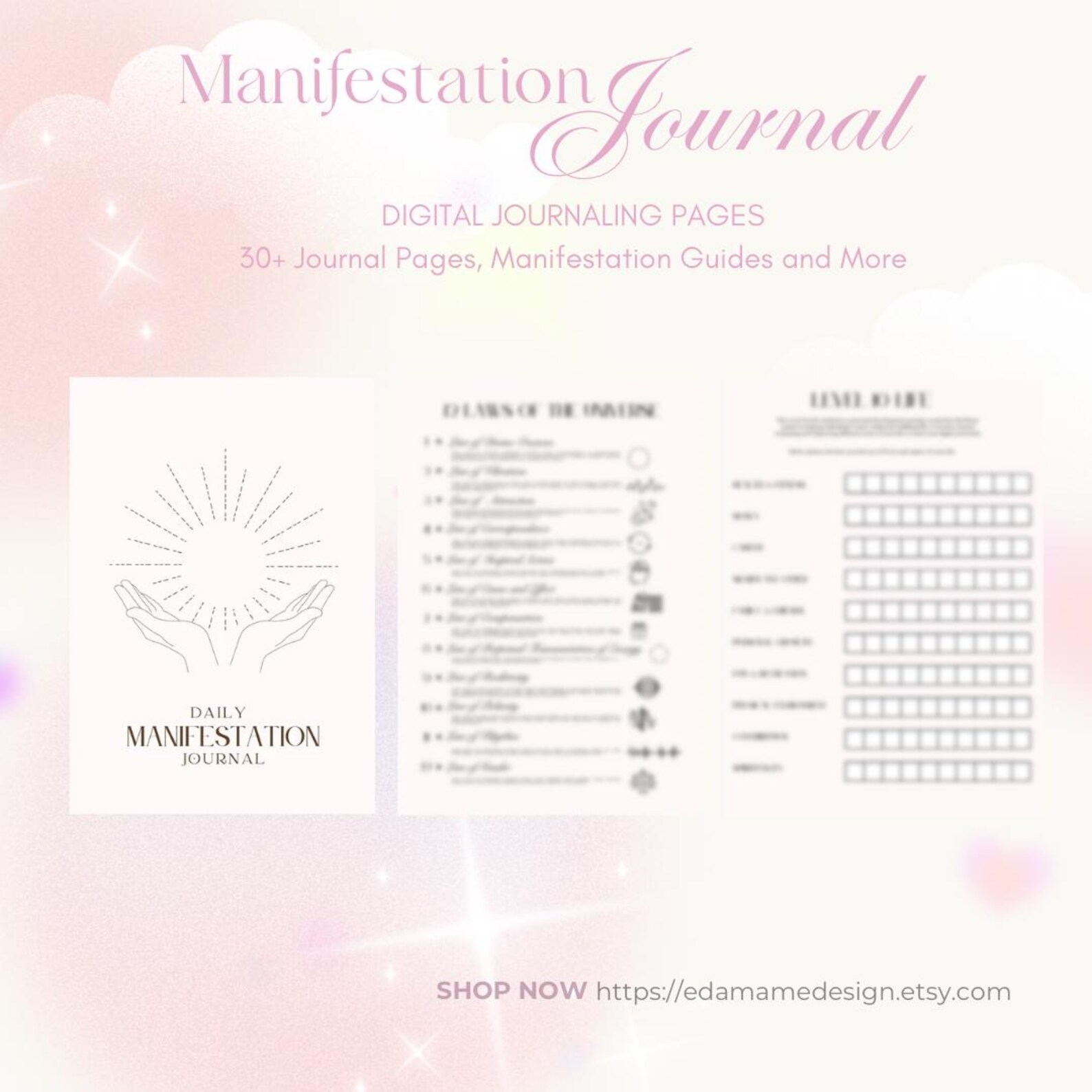 Manifestation Planner: Manifest Your Dreams -the Ultimate Digital ...