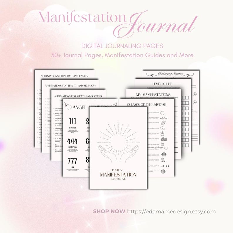 Manifestation Planner: Manifest Your Dreams -the Ultimate Digital ...