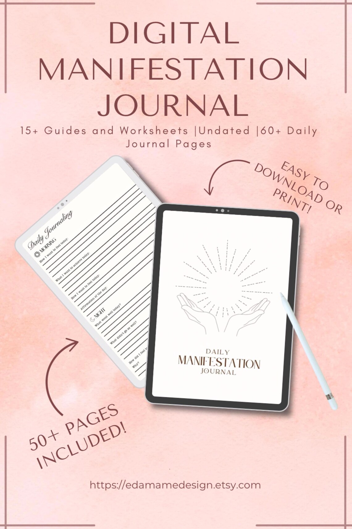 Manifestation Planner: Manifest Your Dreams -the Ultimate Digital ...