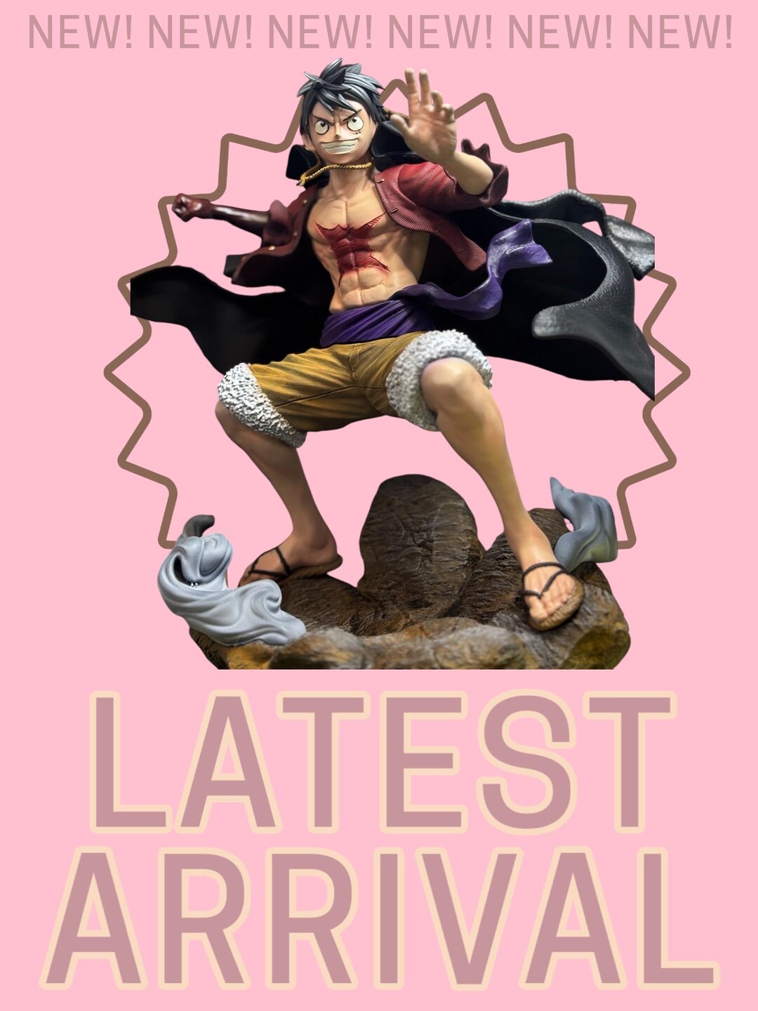 One Piece-monkey.d Luffy Figure (3D Resin Printed & Hand-painted) - Etsy