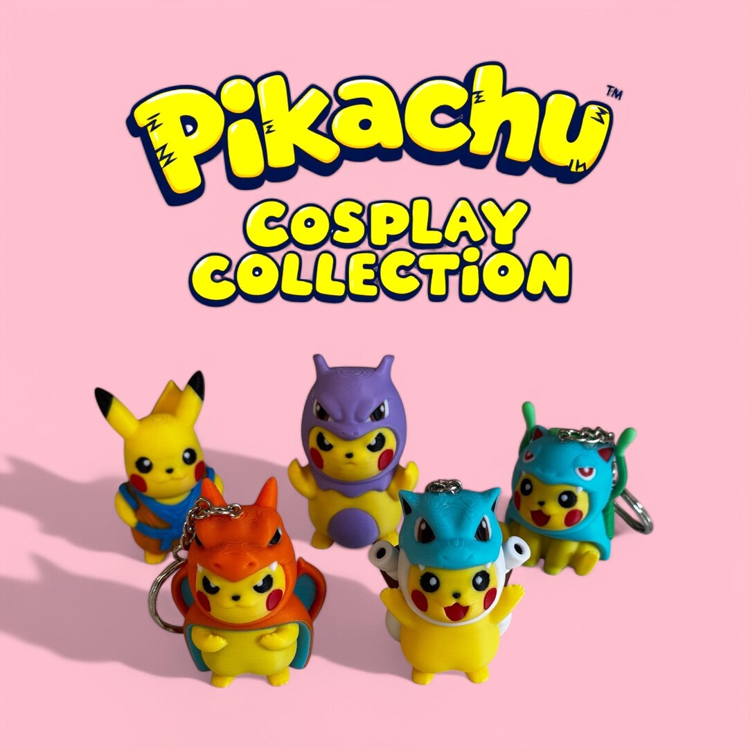3D Printed Pokemon Cosplay Figures & Keychains – Articulated ...