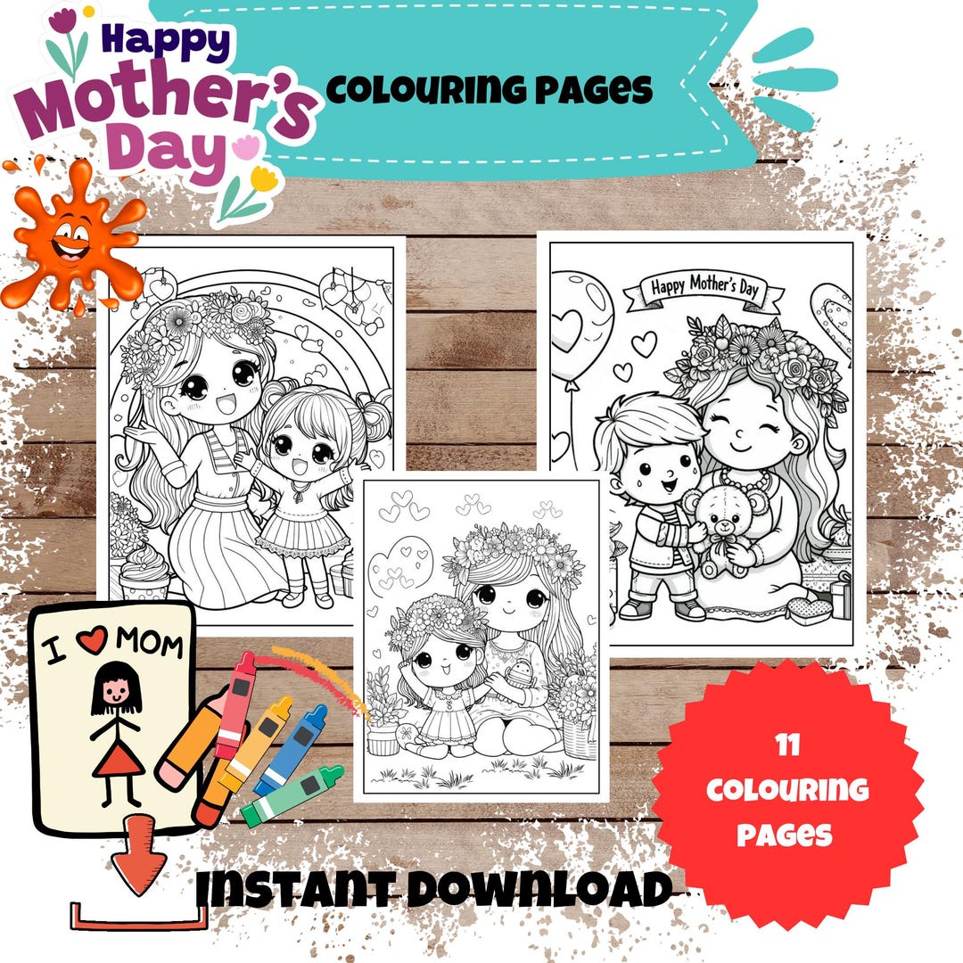 Coloring Book,colouring Pages, Colouring Books , Mother's Day ...