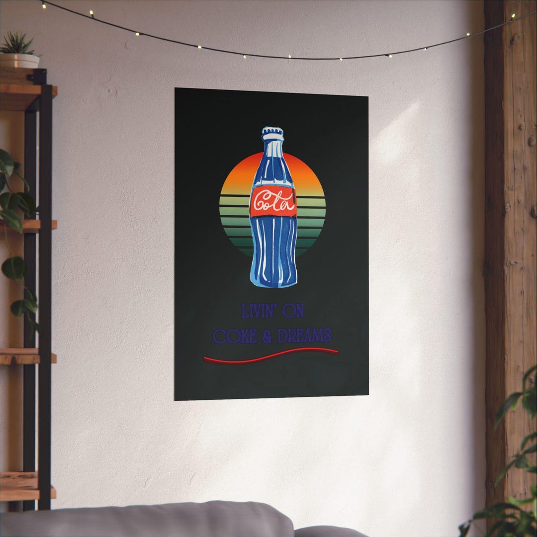 Retro Coca-cola Matte Vertical Posters, Vintage Wall Art, Home Decor ...