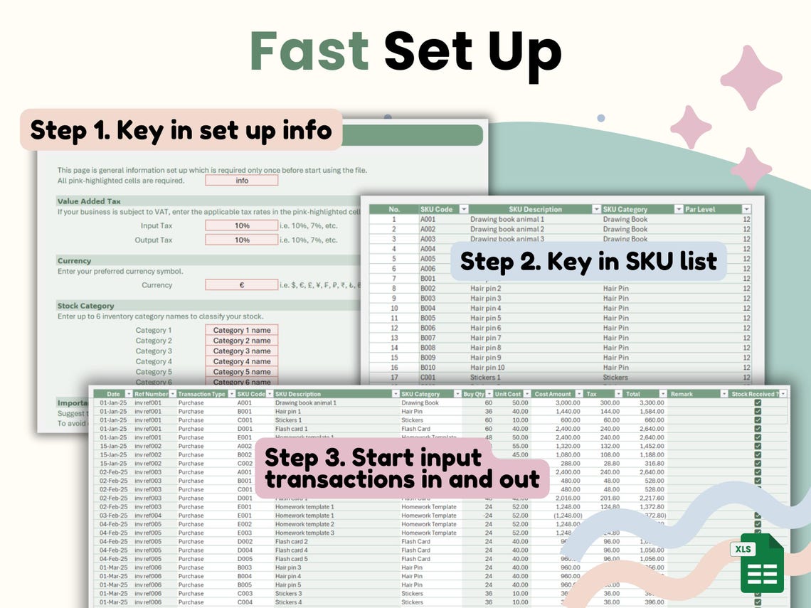 Inventory Tracker Excel Template | Easy Stock Management and Sales ...