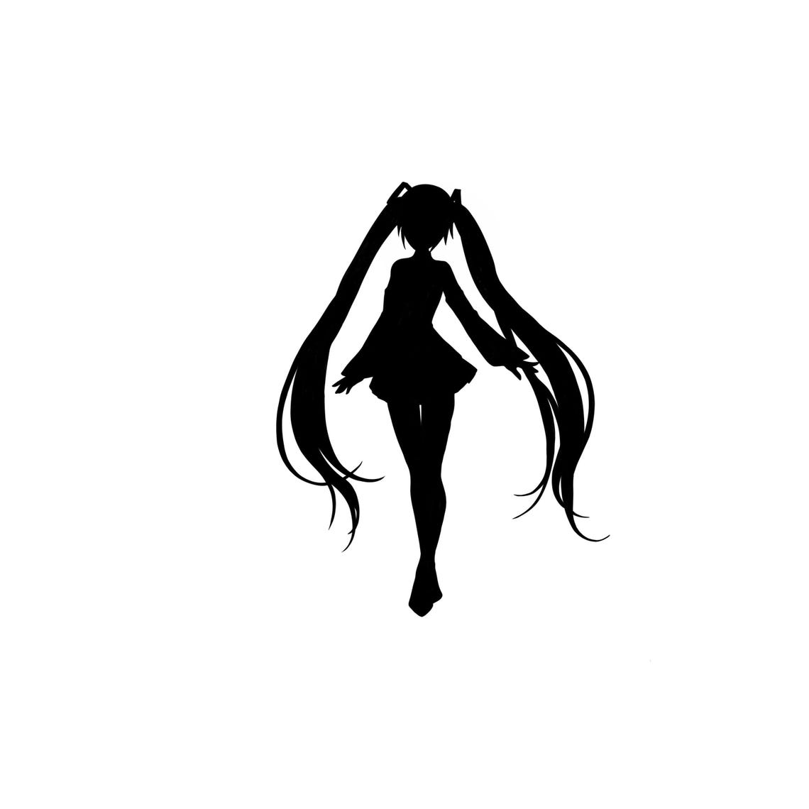 Svg, Hatsune Miku, Japan, Png, Digital, Miku Cricut, Anime Girl ...