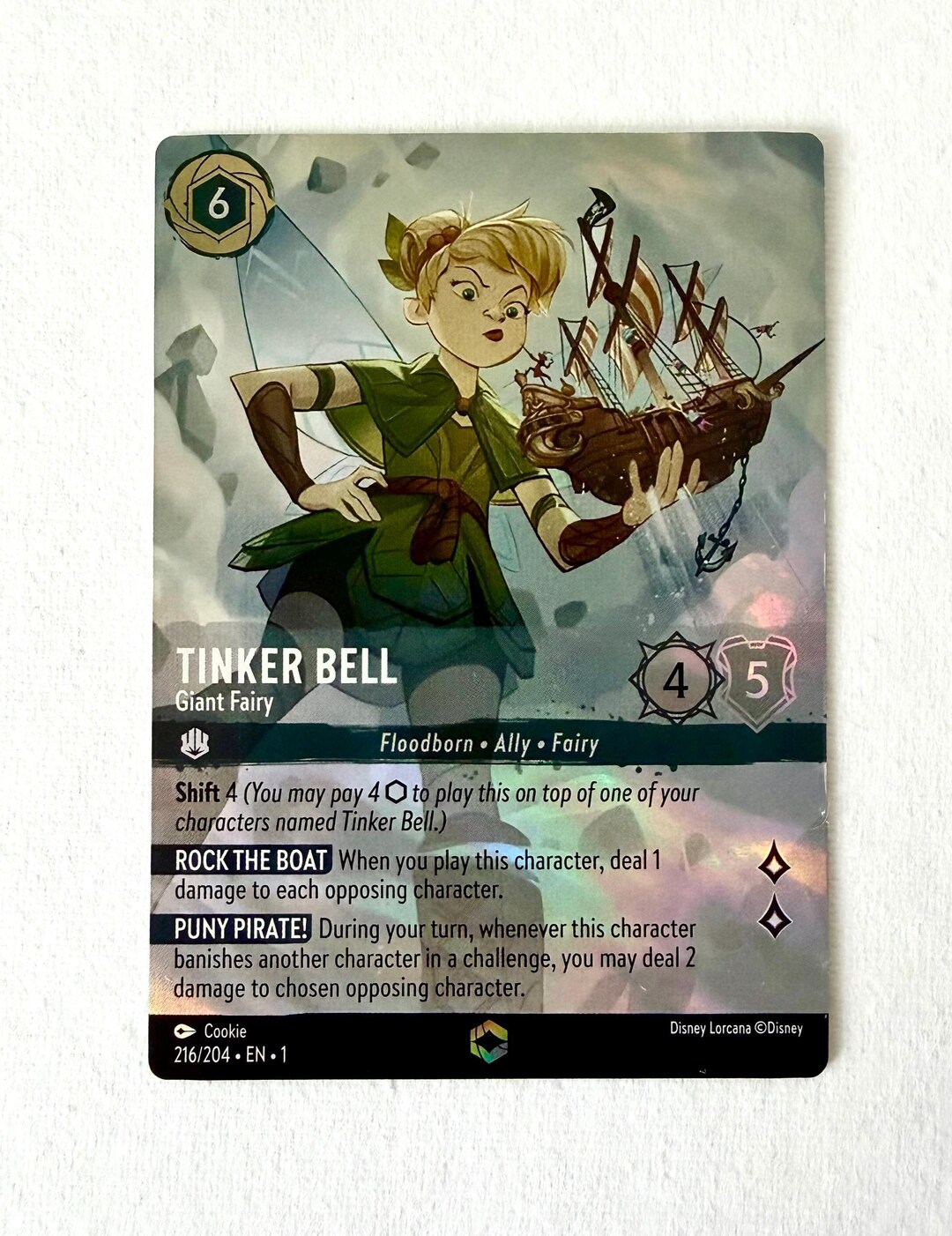 Tinker Bell, Giant Fairy - Lorcana Proxy Card - Etsy