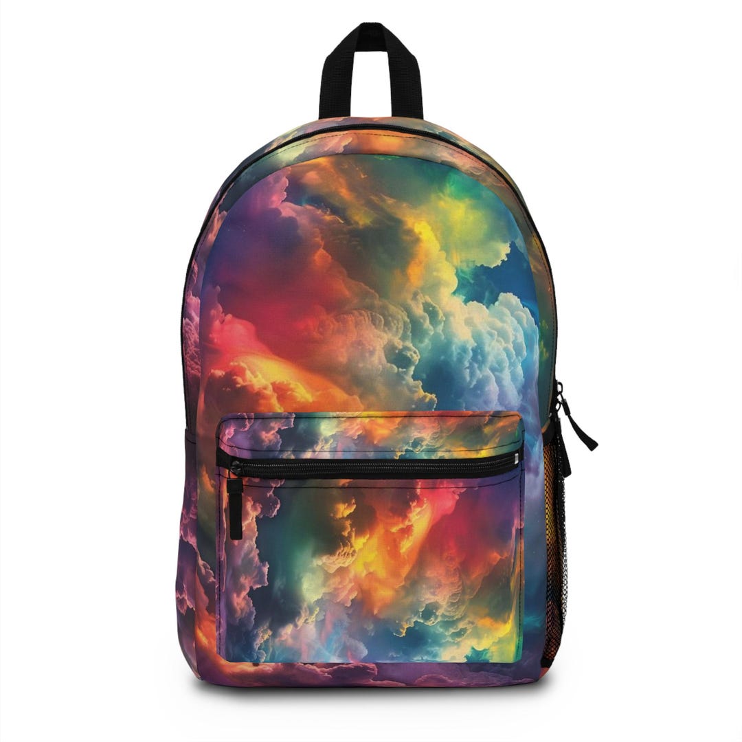 Colorful Cloud Aesthetic Backpack Dreamy Sky Fantasy Travel, Unique ...