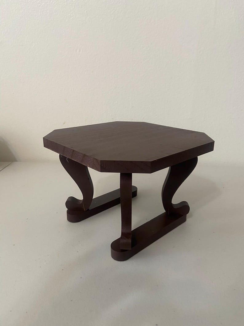 Handmade Traditional Mini Wooden Table, Octagon Tea Table, Flower Soban ...