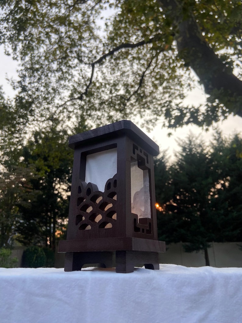 Handmade Korean Wooden Lantern With Hanji Paper, Traditional Asian ...