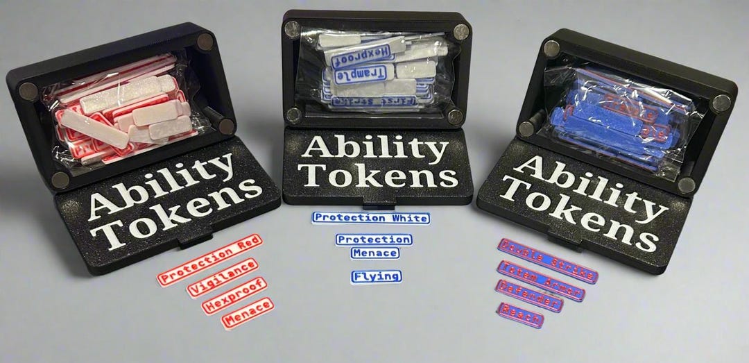 MTG Ability Tokens Set – 60 3D Printed Magic the Gathering Tokens – 3 ...