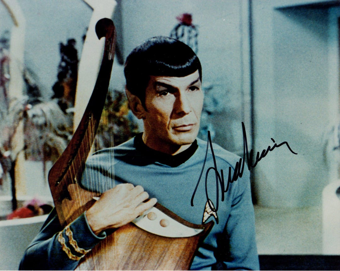 Leonard Nimoy as Spock in Star Trek | 8x10 Authentic Autograph RARE! - Etsy