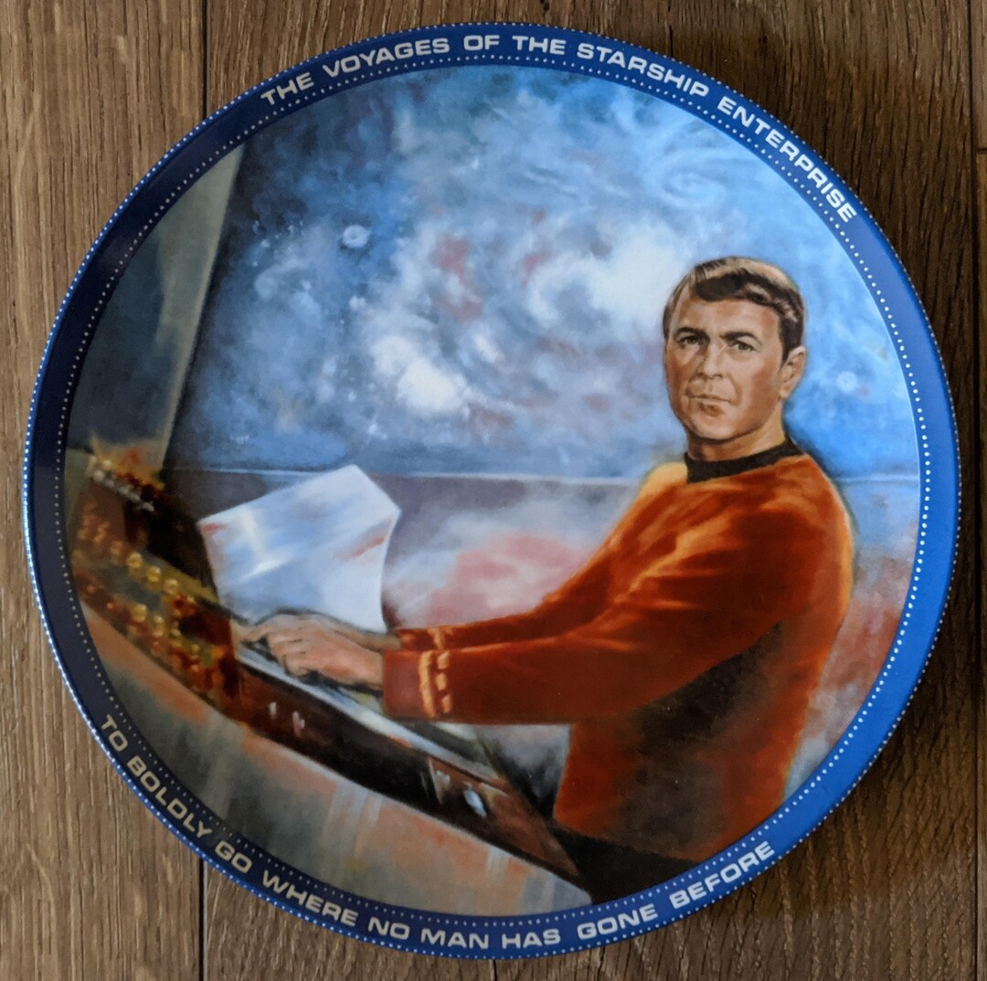Engr. Scotty (james Doohan) Collectible Plate | Star Trek Engr. Scotty ...