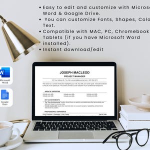 Professional Resume Template, Modern Resume Template 2025, Cover Letter ...