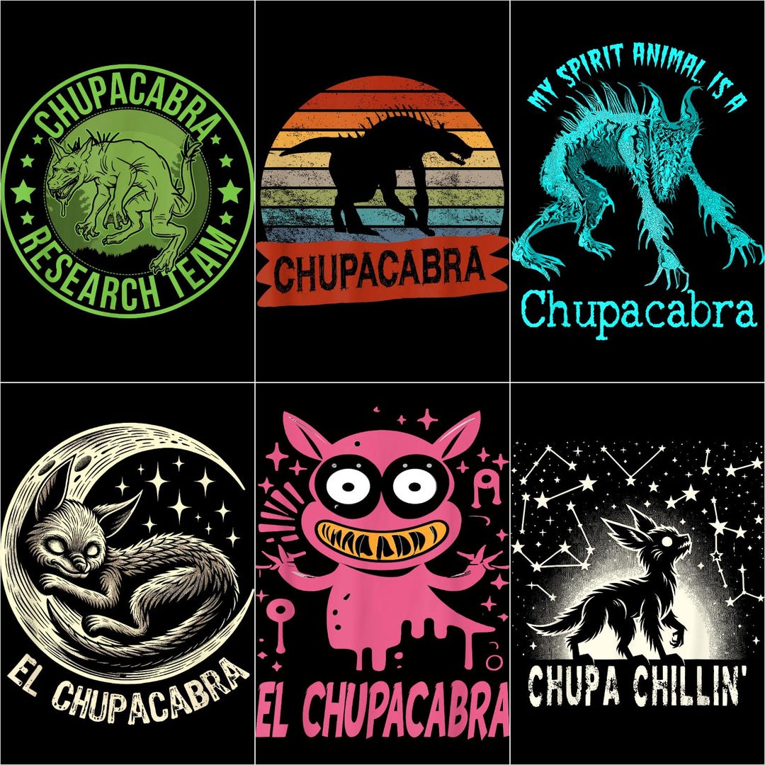 Chupacabra PNG Set – Unique and Spooky Designs for Cryptid Lovers ...