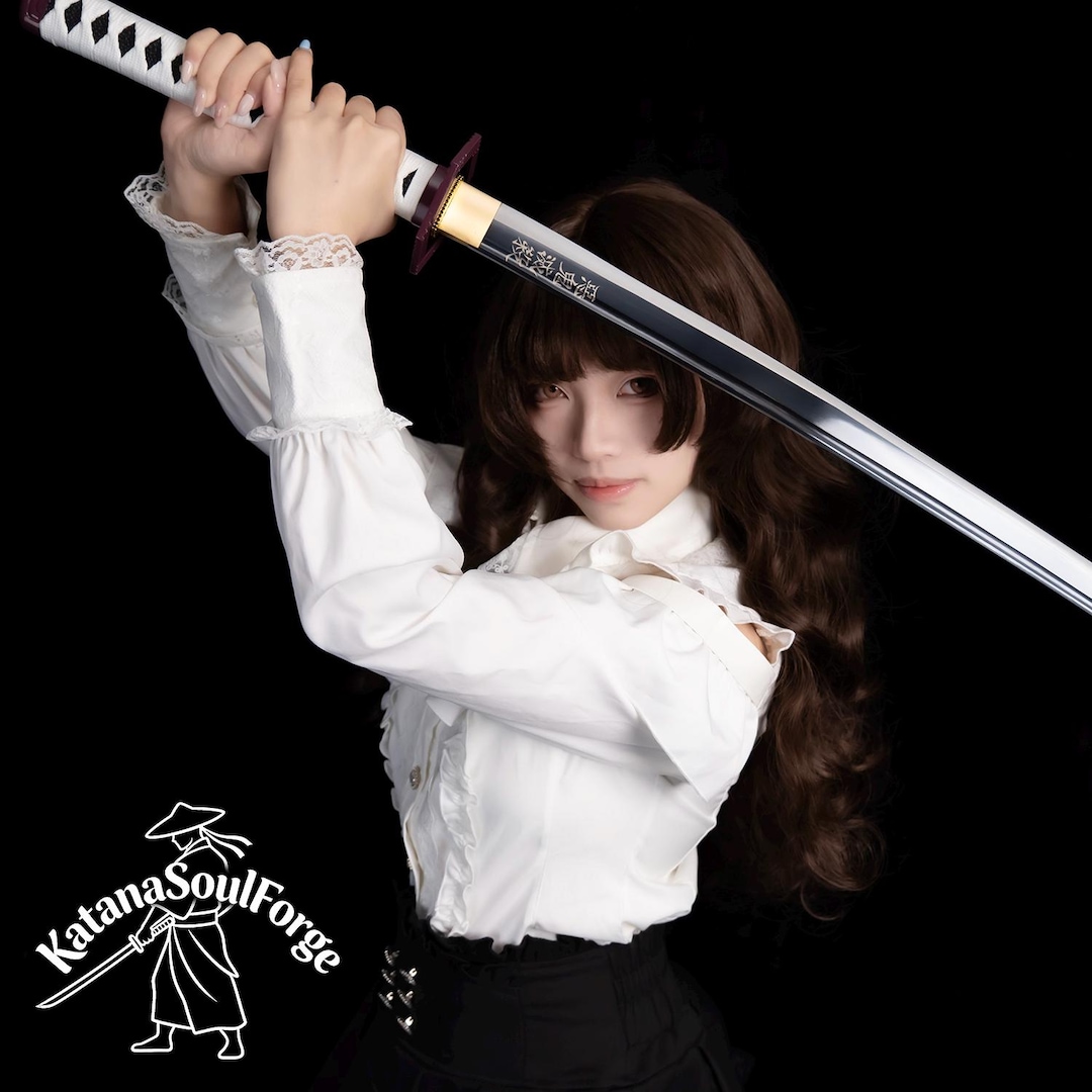 Handmade Giyu Tomioka Katana – Demon Slayer Full Tang Water Pillar ...