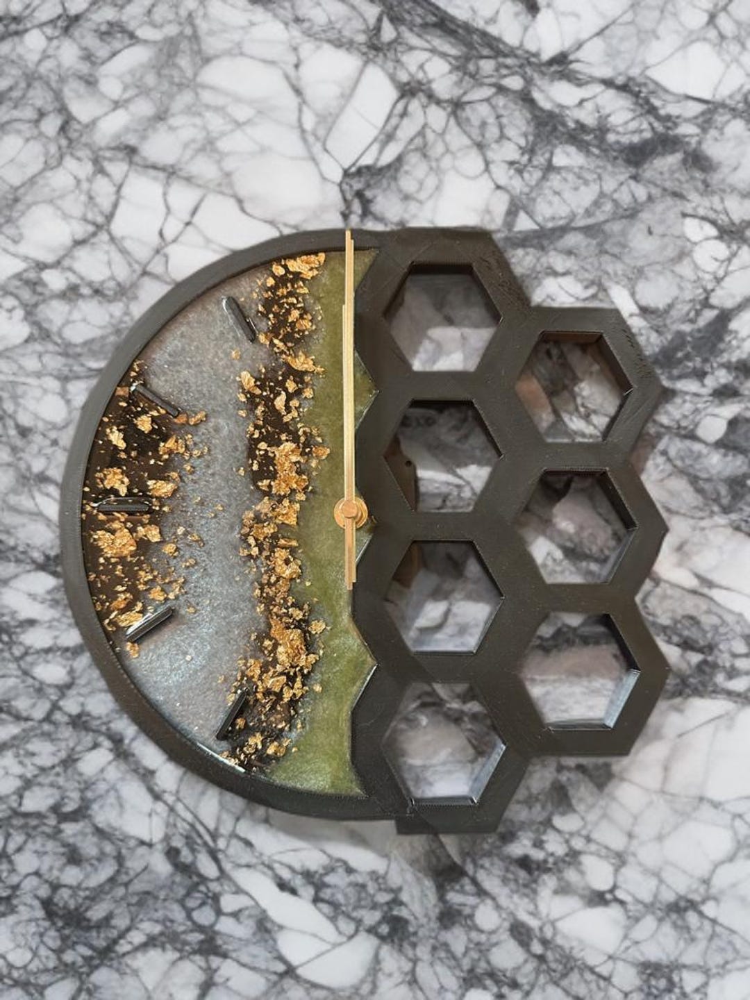 Original Design 3d-resin Honeycomb Clock - Etsy