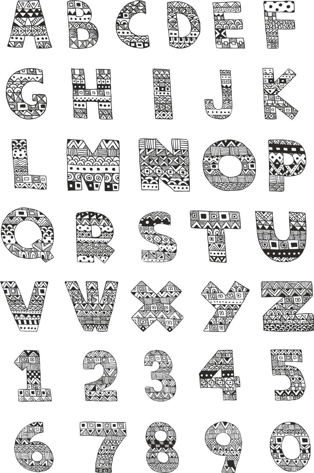 Handdrawn-ornamented-alphabet-pack, CNC Router Projects, Carving ...