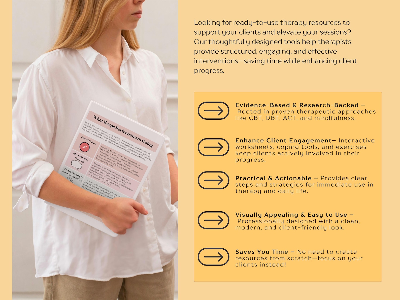 Challenging Perfectionism Handout for Adults | Printable Therapy ...