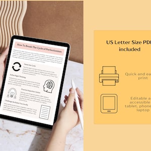 Challenging Perfectionism Handout for Adults | Printable Therapy ...