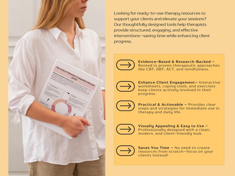 OCD Cycle Worksheet | Compulsion & Obsession Tracker | CBT ERP Therapy ...
