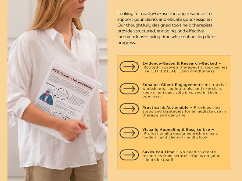 Rigid Vs Flexible Thinking Worksheet, CBT Handout Self-reflection PDF ...