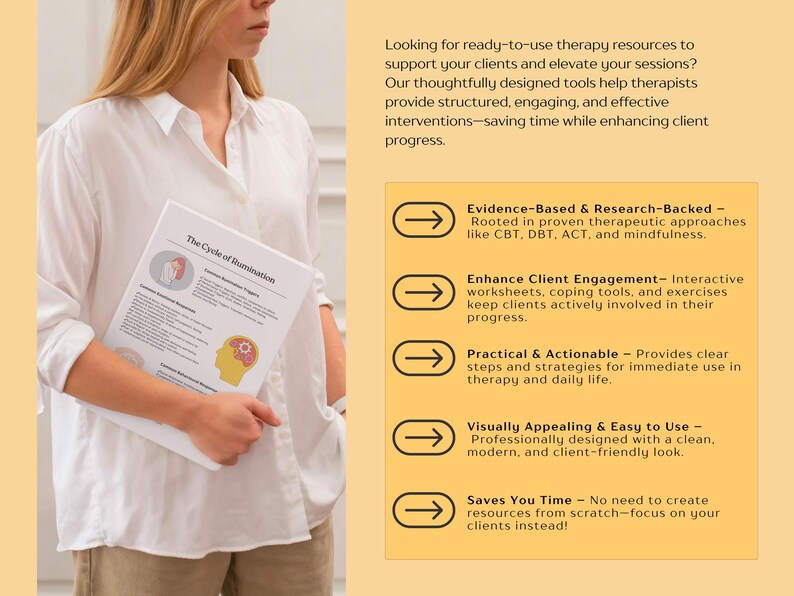 Cycle of Rumination Handout | CBT Therapy Worksheet | Cognitive ...
