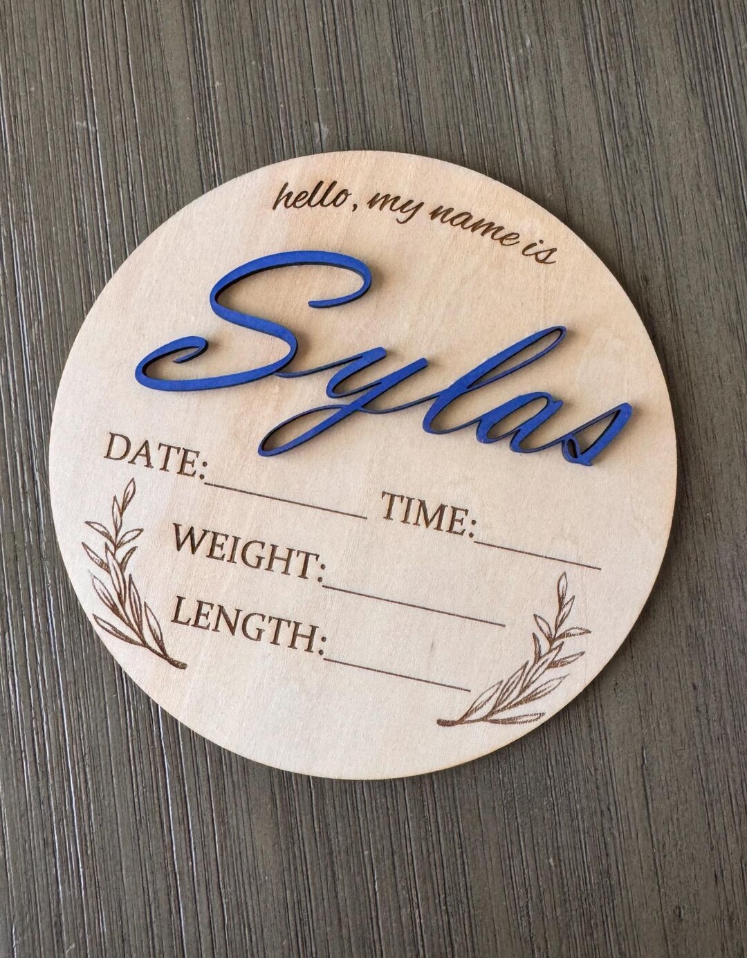 Handcrafted Newborn Name Plate - Etsy