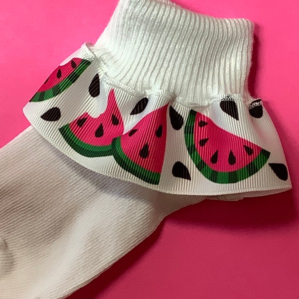 Watermelon Socks - Etsy