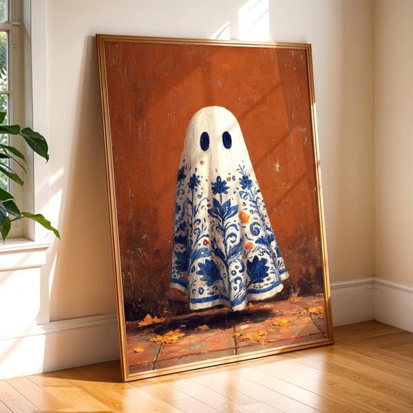 Mexican Talavera Ghost - Etsy UK