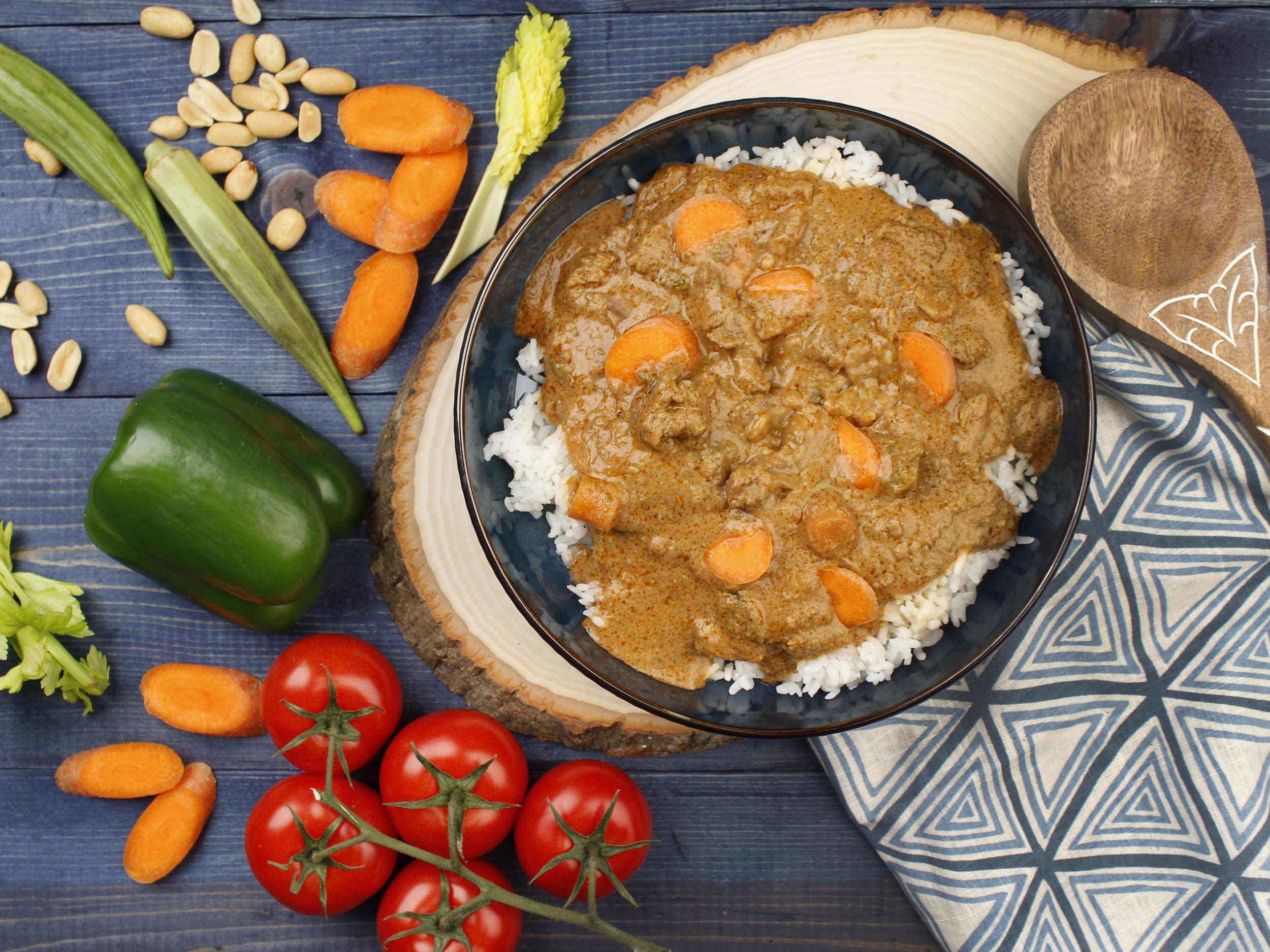 Tigadegue-na African Peanut Stew With Okra | High Protein Comfort Food ...