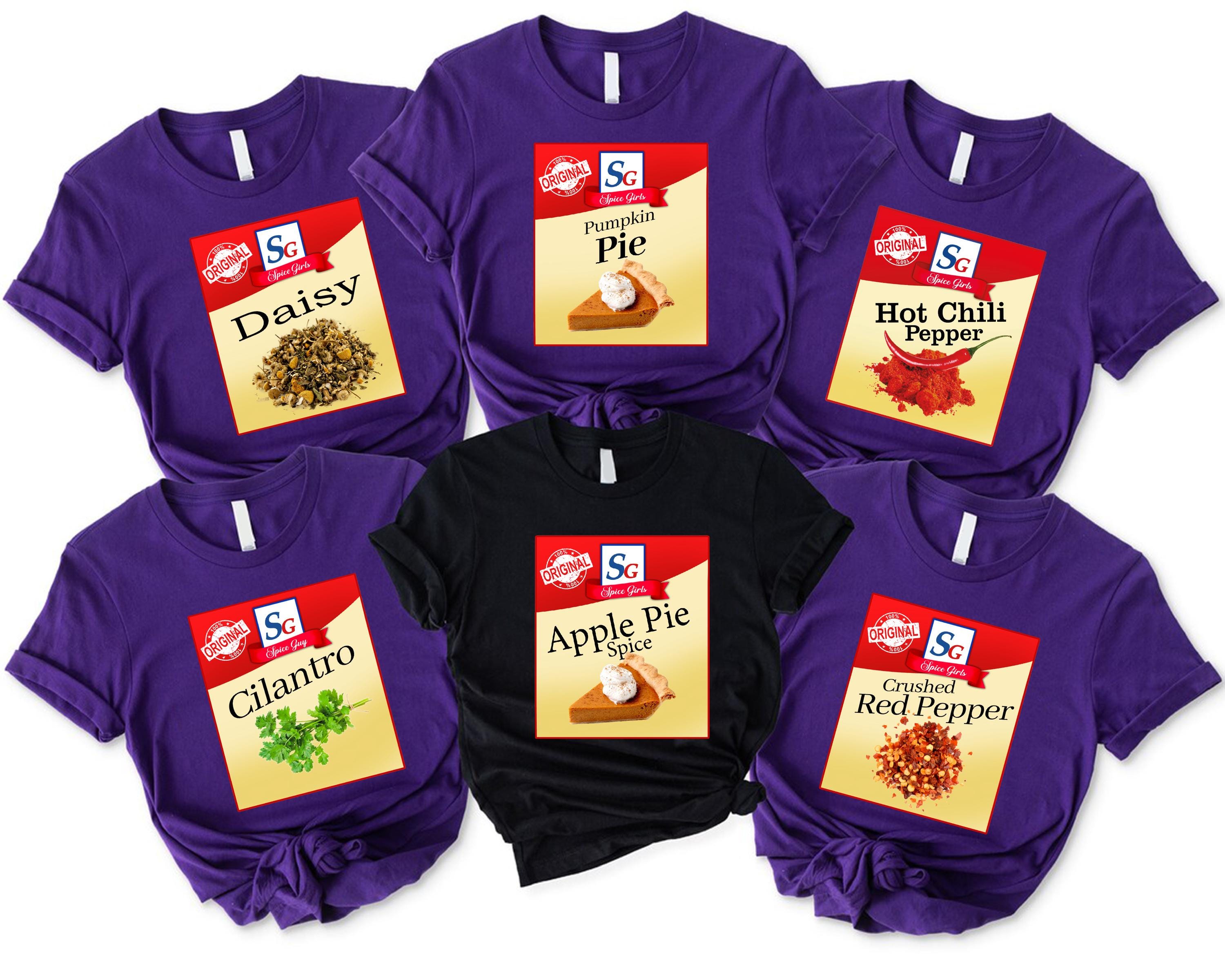 Group Condiment Matching Shirts, Spice Girl Matching Team Costume Shirt ...