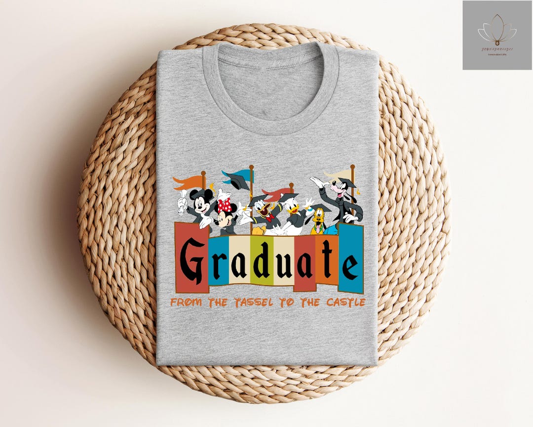 Personalized Disney Graduate Shirt, Girls Boys Disney Graduation Gift ...