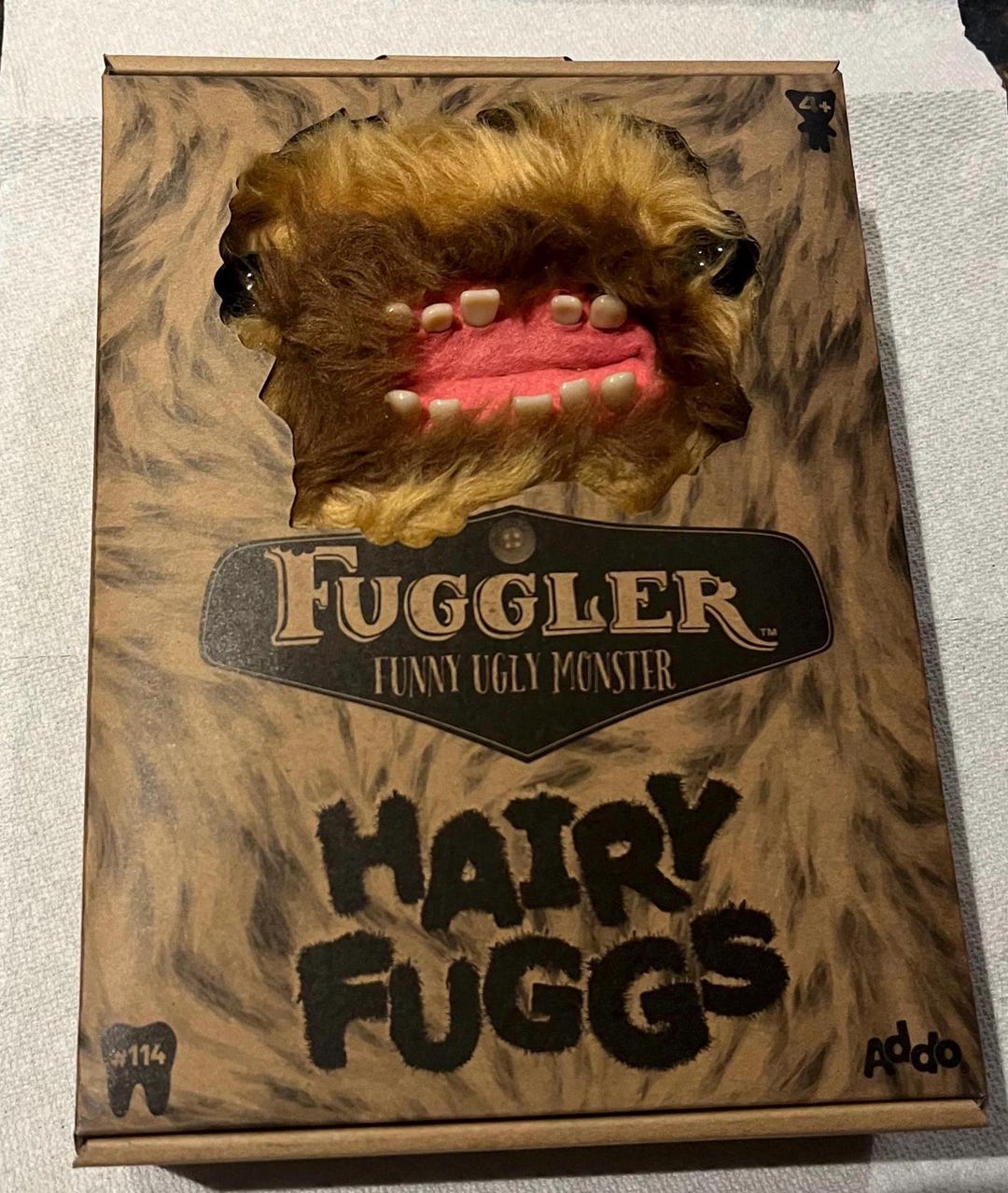 Fuggler-hairy Fugg Screech Brown Funny Ugly Monster New Plush - Etsy