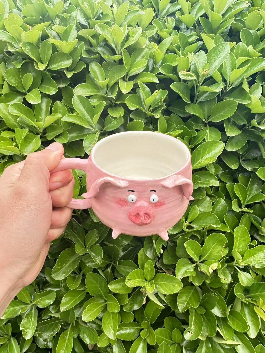 Preorder:cute Pig Ceramic Mug,pig Coffee Mug,pig Shaped Mug,kawaii Pig ...