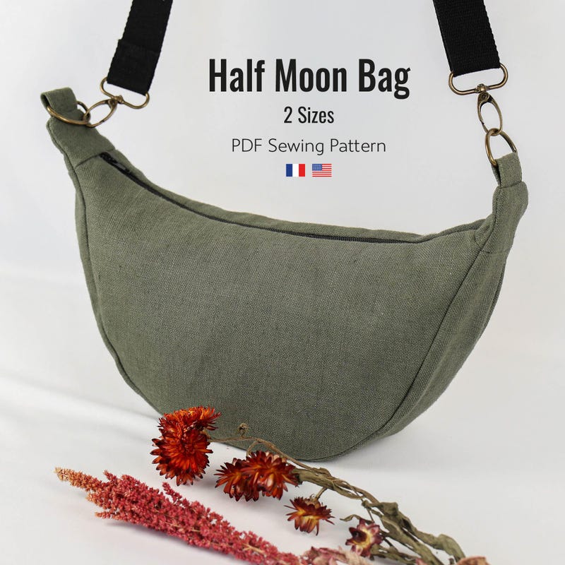 Half Moon Handbags - Etsy