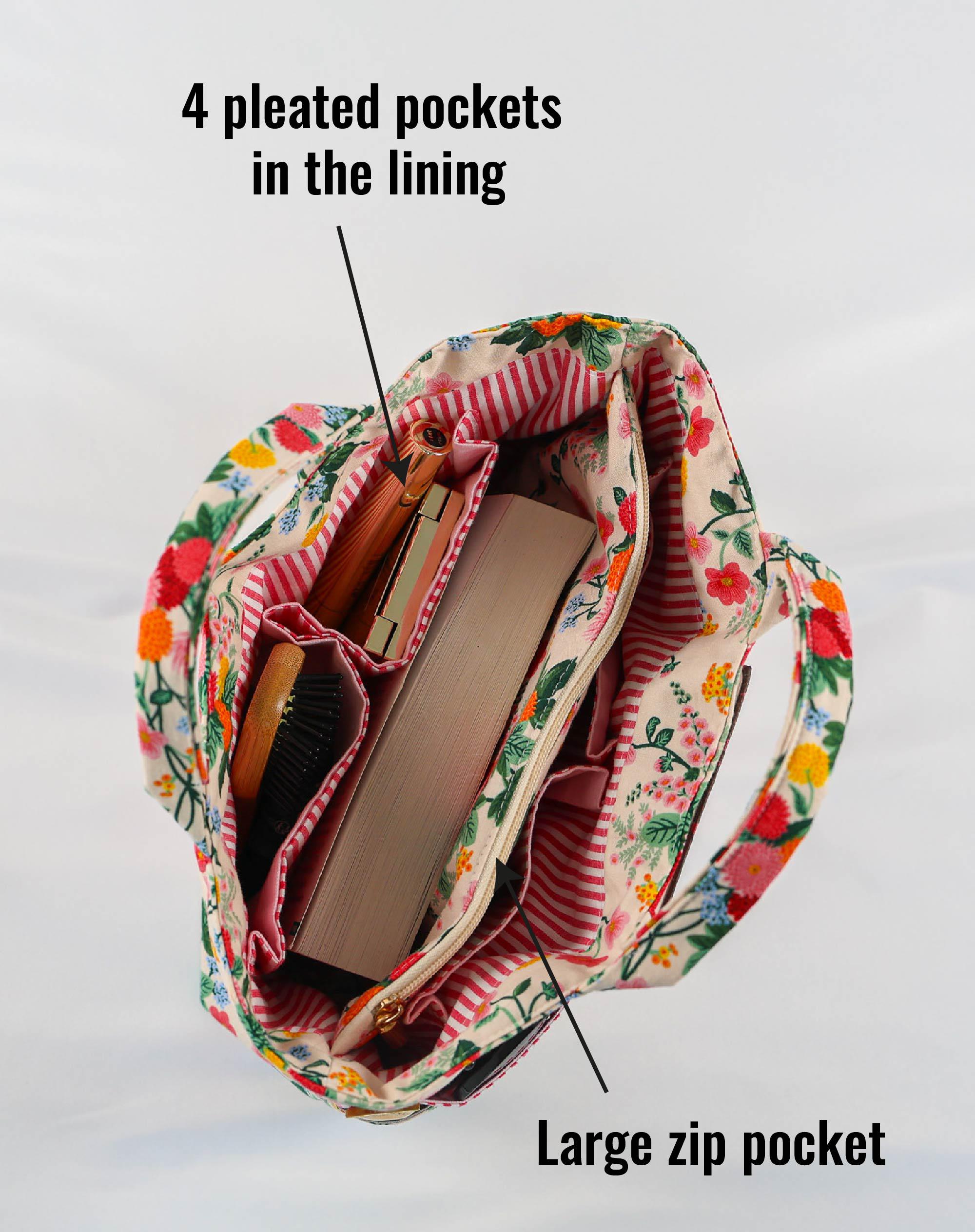 Organizer Bag Sewing PDF Pattern, Purse Organizer Pattern, Tote ...