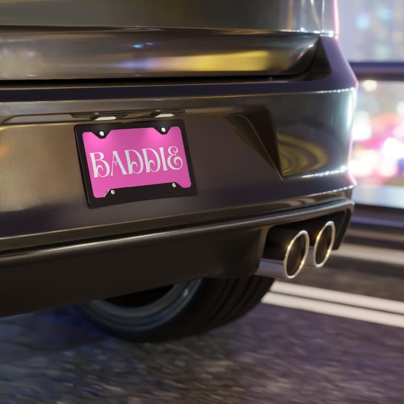 Baddies Front License Plate, Aluminum Metal Gift for Confident Women - Etsy