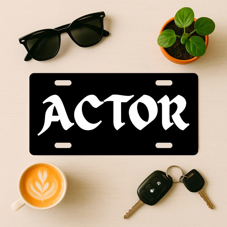 Actor Gift Novelty Plate, Aluminum Metal Sign for Actors Dressing Room ...