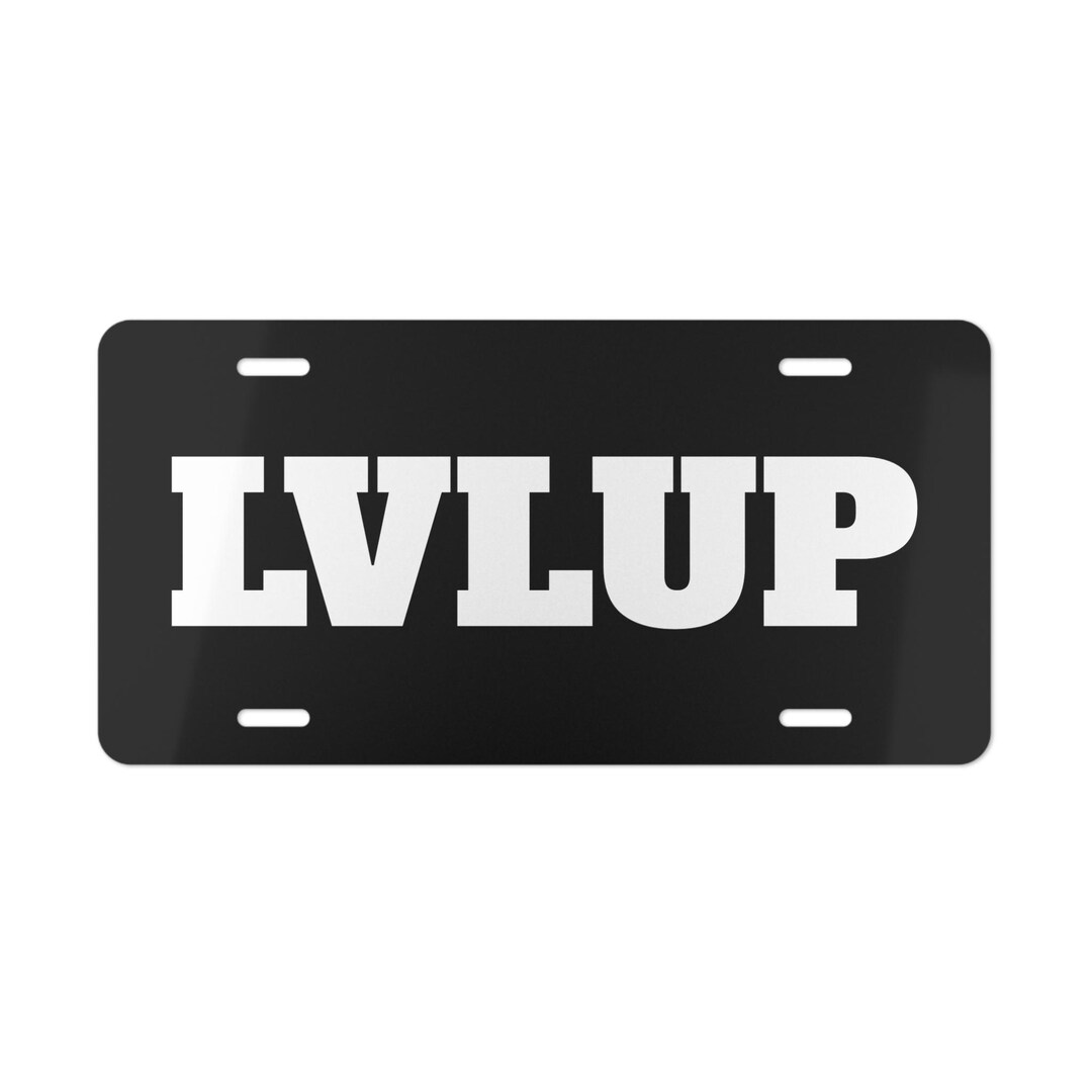 Level up License Plate, Gamer Car Tag, Gaming Gift for Him - Etsy