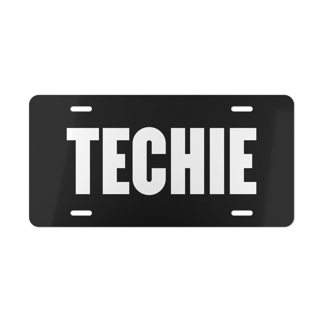 Techie License Plate, Geek Car Tag, Gamer Decor and Gift for ...