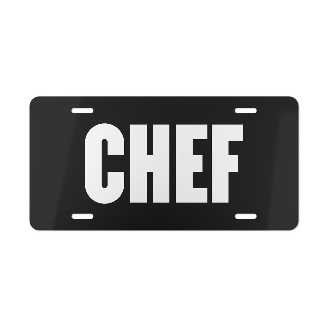Chef License Plate, Gifts for Cooks, Culinary, Foodie Kitchen Decor - Etsy