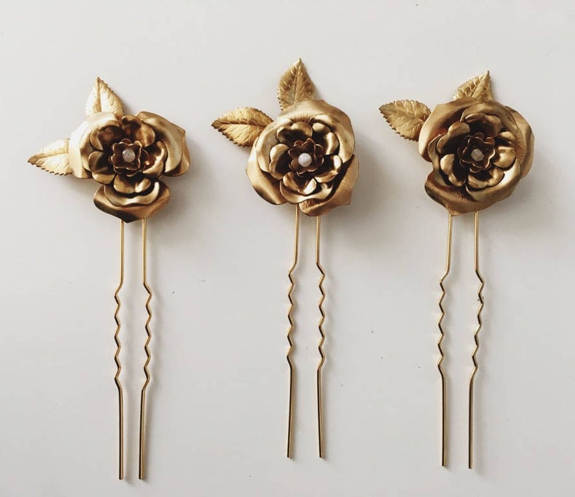 Garden Rose Pin Set 1616 - Etsy