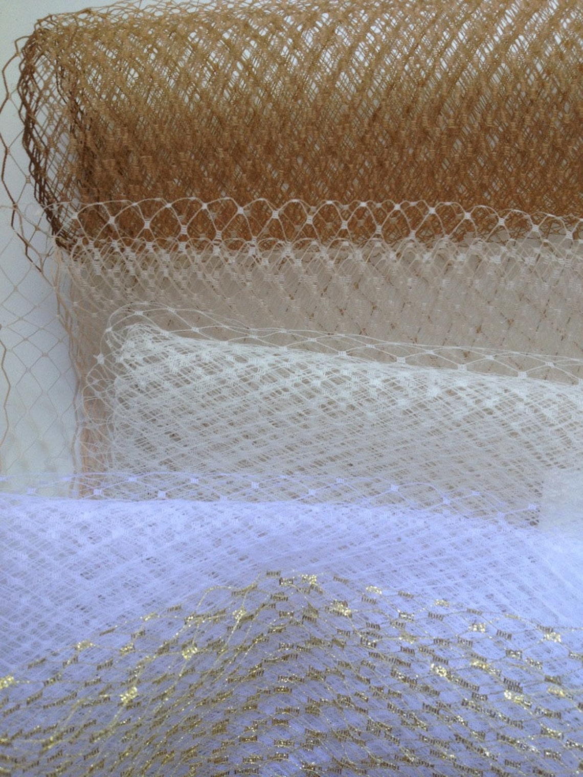 12 in French Netting Bandeau Style Veil 1010 - Etsy UK