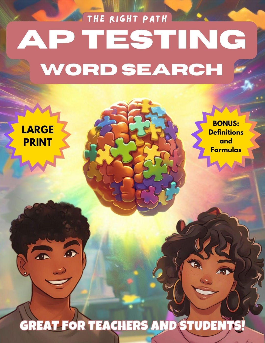 AP Testing Word Search Book: With Easy-to-read Print About Advanced ...