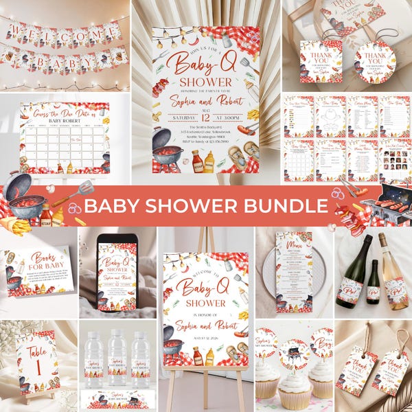Baby Q Invitations - Etsy